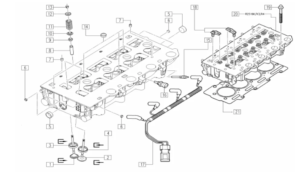 Isuzu Dmax 3.0L Engine 4jj1 4jk1 EGR Valve 8980139111