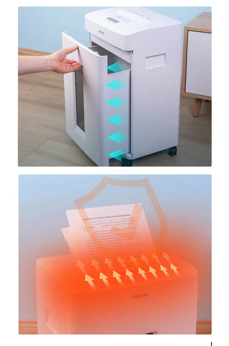 8-sheet Cross Cut Paper Shredder For Home Office 40 Mins Running Time ...