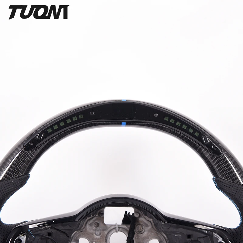 Sport Car Carbon Fiber Start Stop Button Steering Wheel For Vw Polo Mk5 ...