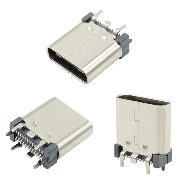 USB Type-C Vertical Patch SMT 24P Connector - 180° Angle