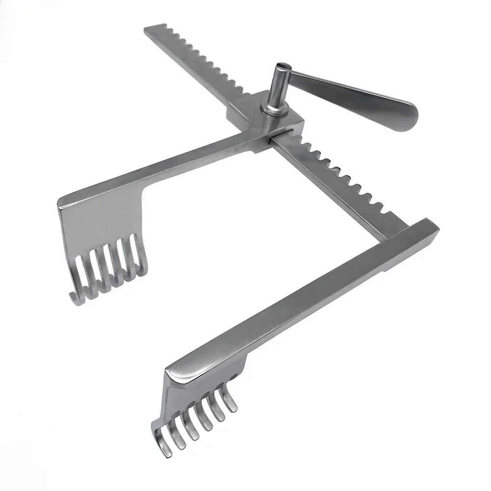 Stainless steel Lumbar/Rib Bone Retractor Manual Distractor 6 Prongs ...