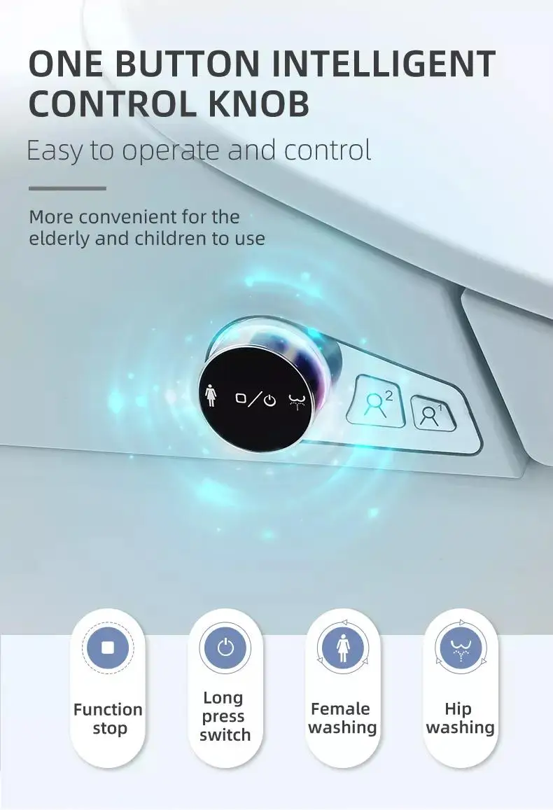 Smart Toilet with Instant Heat, Automatic Operation & Remote Control
