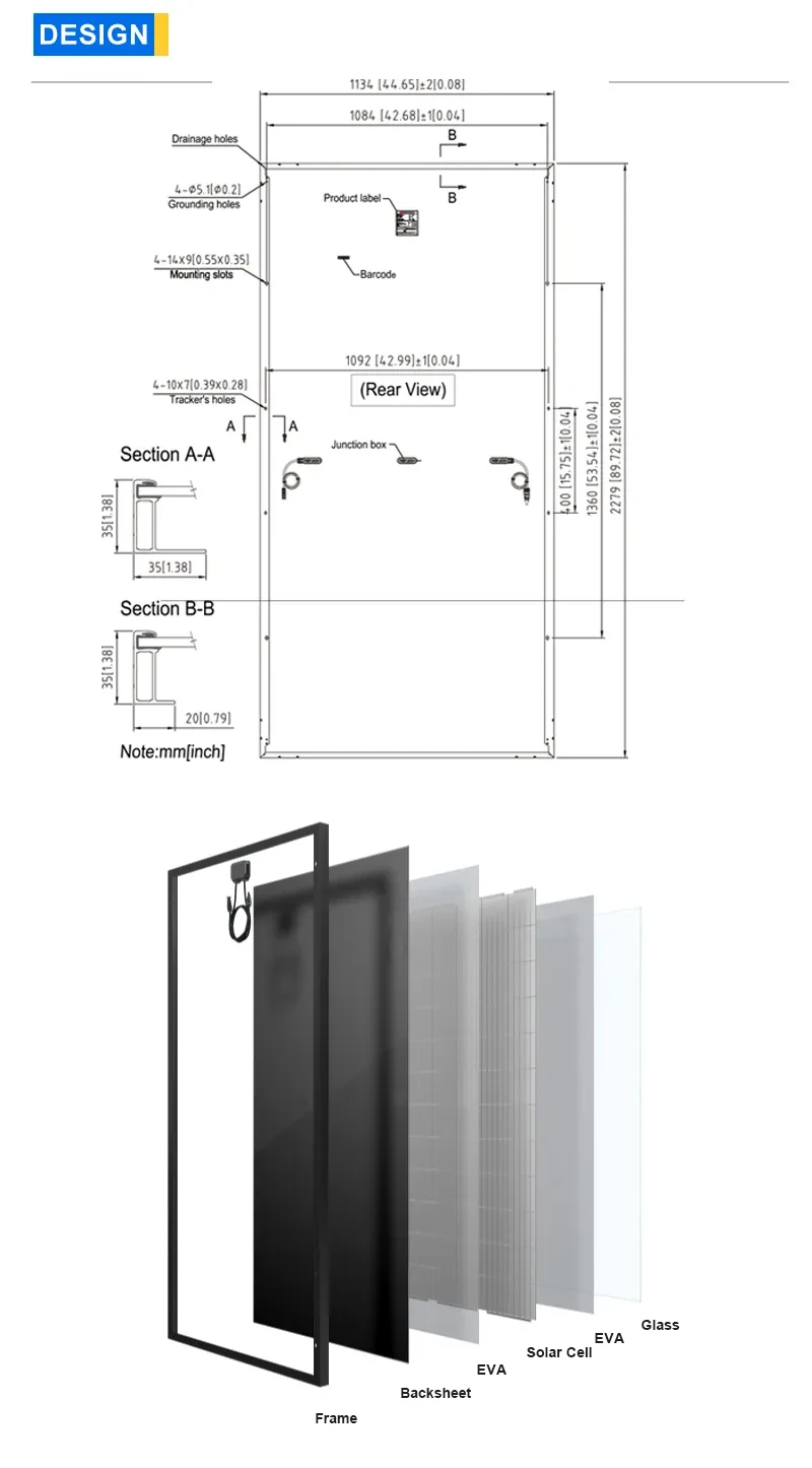 Jinko Solar Panels Mono Facial Module 450w 455w 460w 465w 470w Single ...