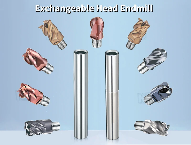 Exchangeable Endmills for Precision CNC Milling