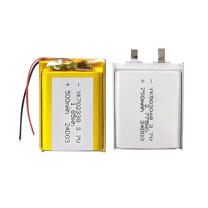 Rechargeable 3.7v 1mm Thickness Lipo Battery 502248-500mah