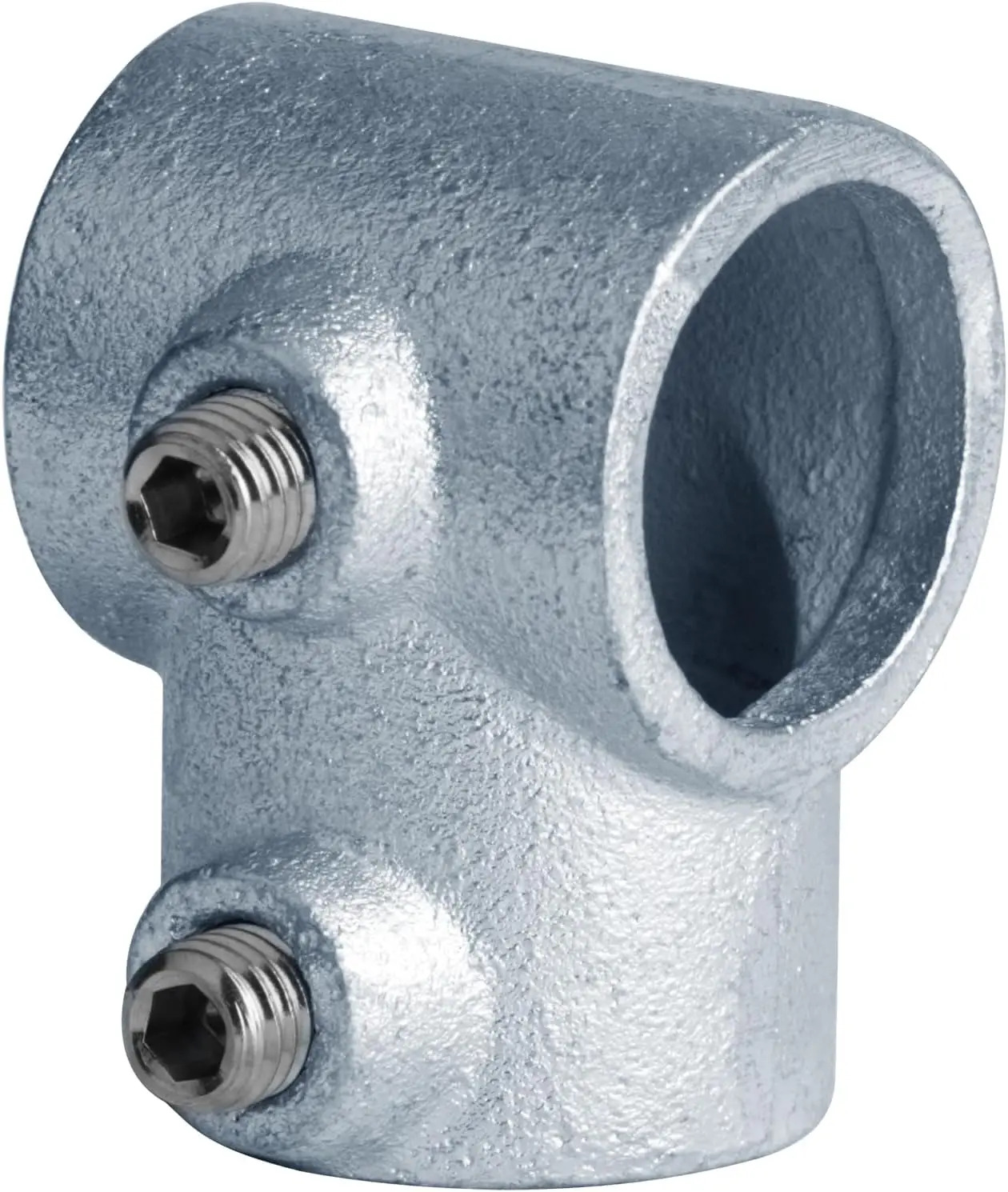 33.7mm Ductile Cast Iron Single Socket 90° Tee Key Clamp Fitting Fits 1 ...