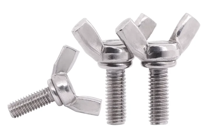Din316 Standard 304 Stainless Steel Wing Nut Screw Plain Finish ...