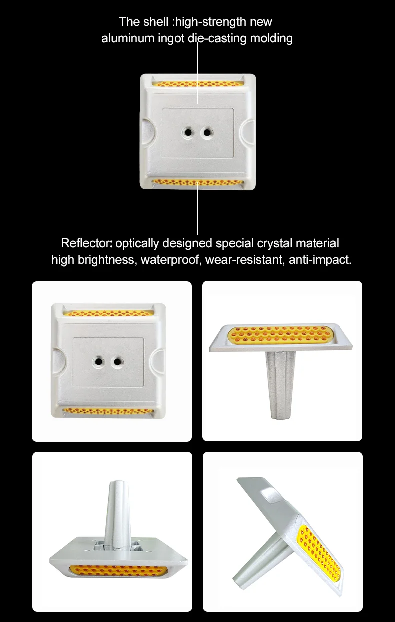 Traffic Safety Ce Optical Design Cat Eye Square Pavement Marker High ...