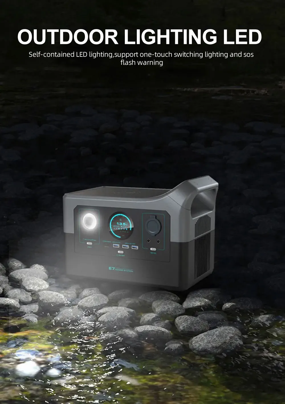 700w Solar Generator Lithium Battery Emergency Energy Storage Solar ...