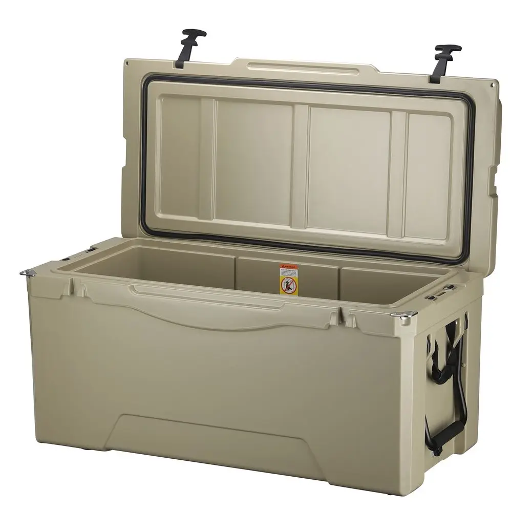 135QT Large Plastic Ice Box Hard Cooler Box Rotomolded Fishing Box ...