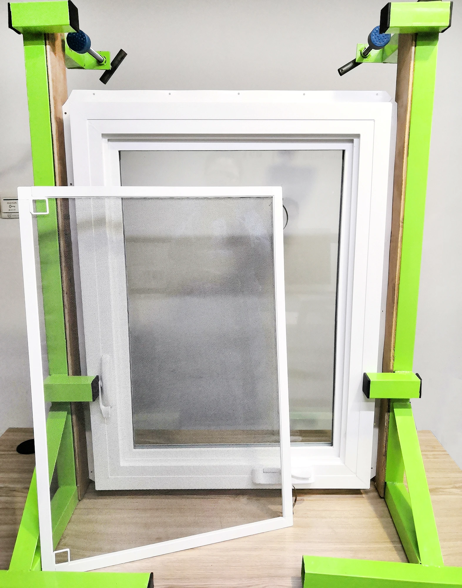 Double Glaze Hand Crank Opening Swing Window UPVC American Hand-Cranked ...