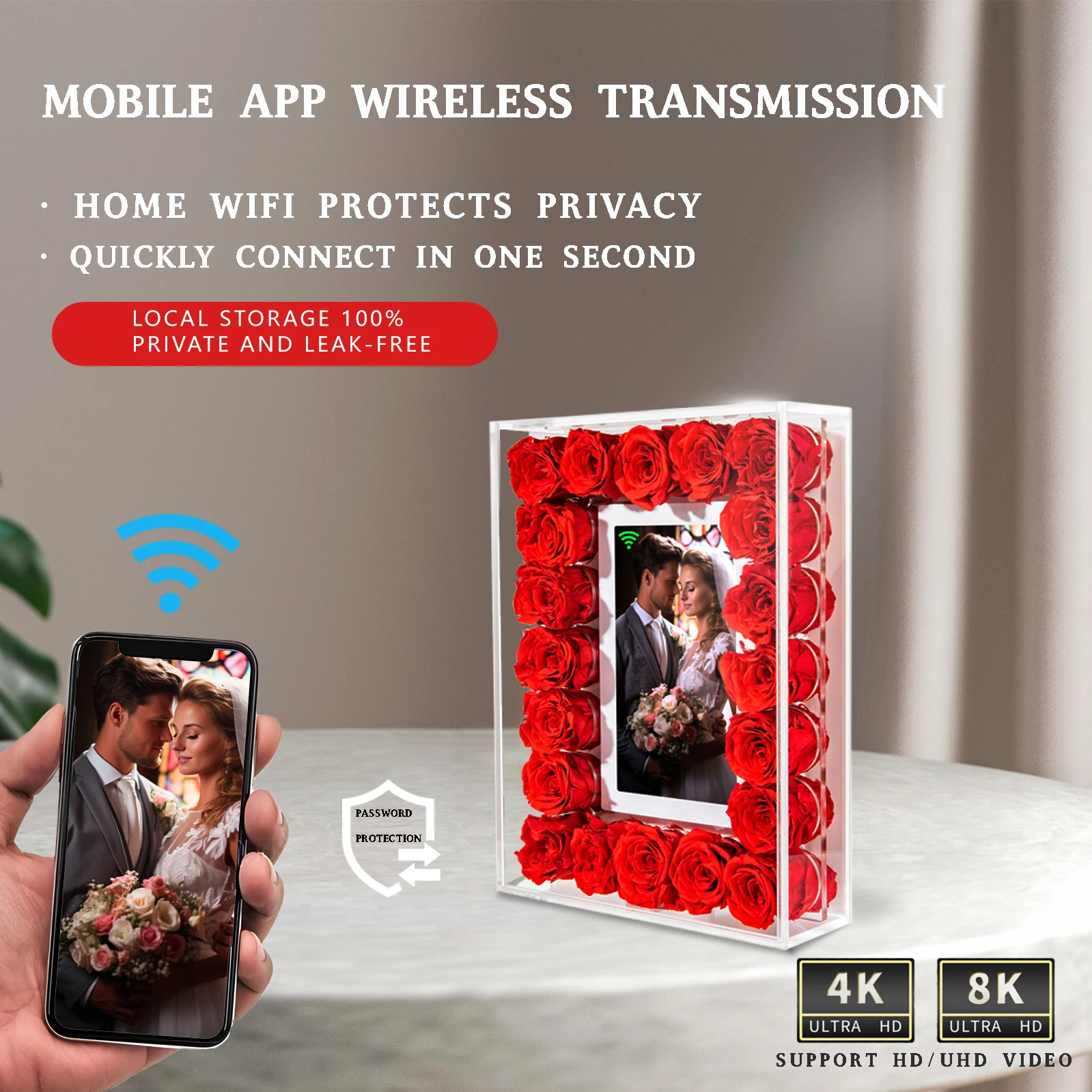 Alibaba.com: Huihong Factory Rose Video Digital Photo Frame with WiFi ...