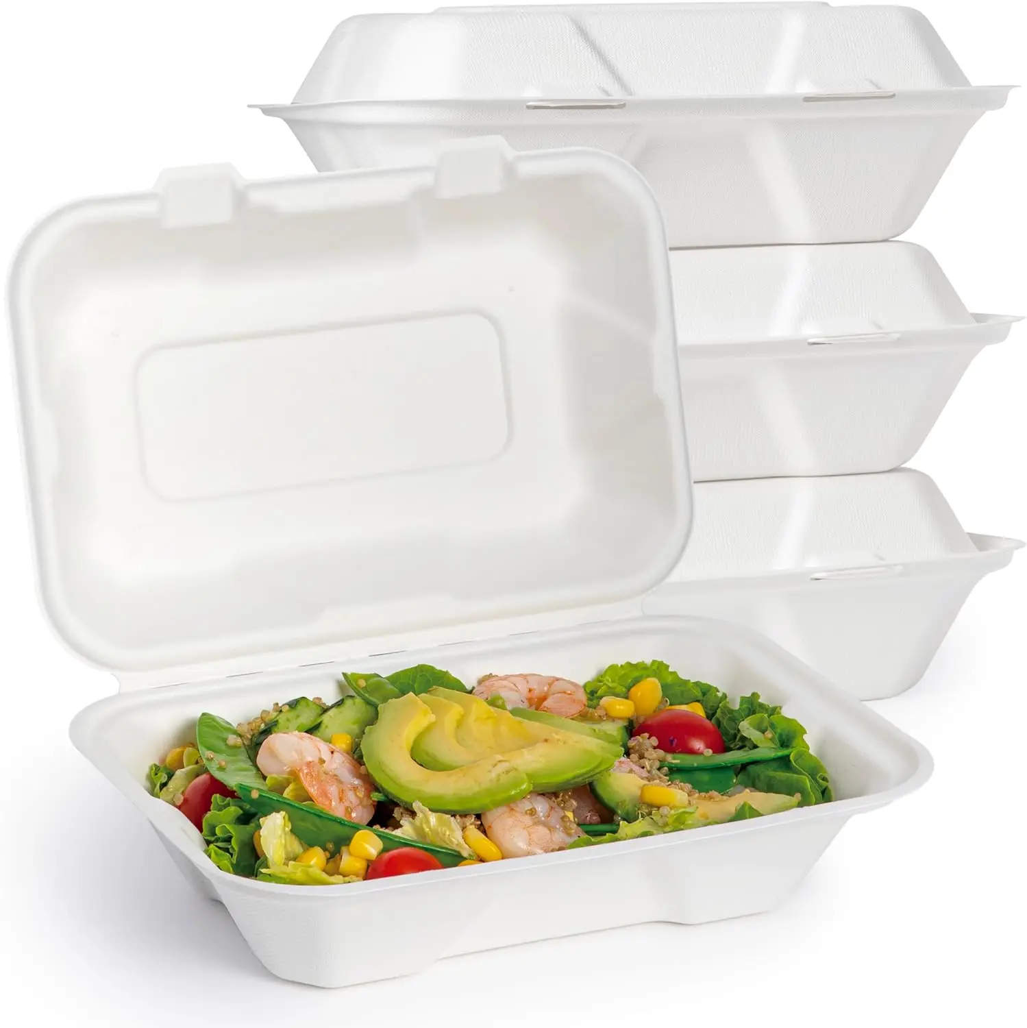 Biodegradable Take Away Food Bagasse Roast Chicken Mini Cake Box Fast ...