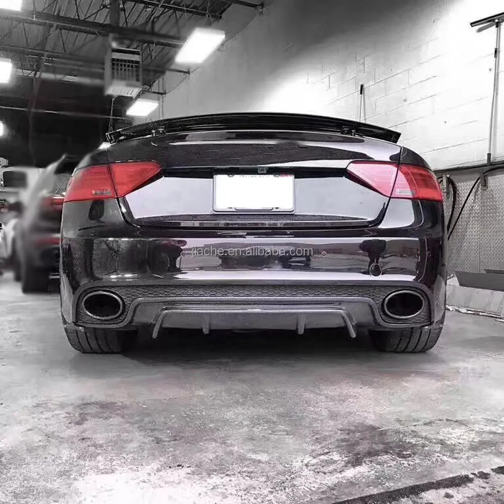 JMCARCOOL Carbon Fiber Rear Diffuser Lip Spoiler for Audi RS5