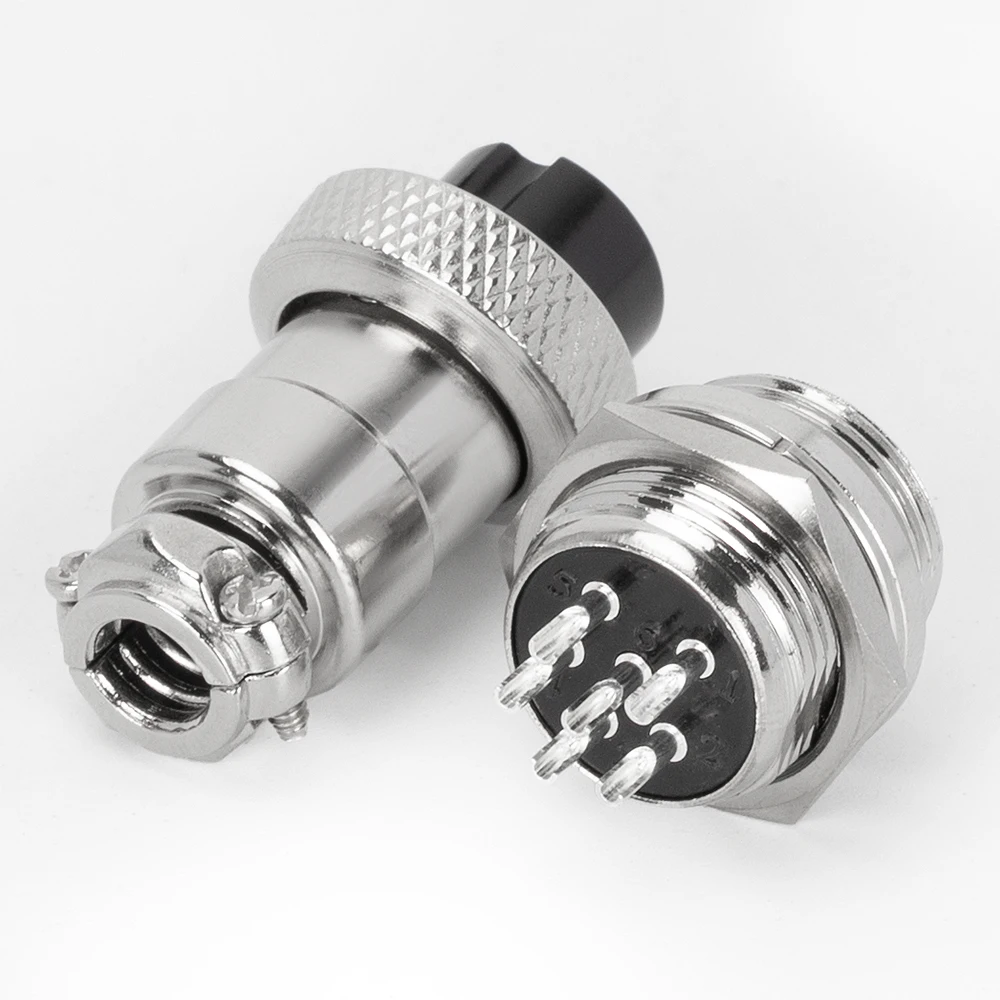 8pin Circular Aviation Plug Socket Round Connector Female Male Circular ...