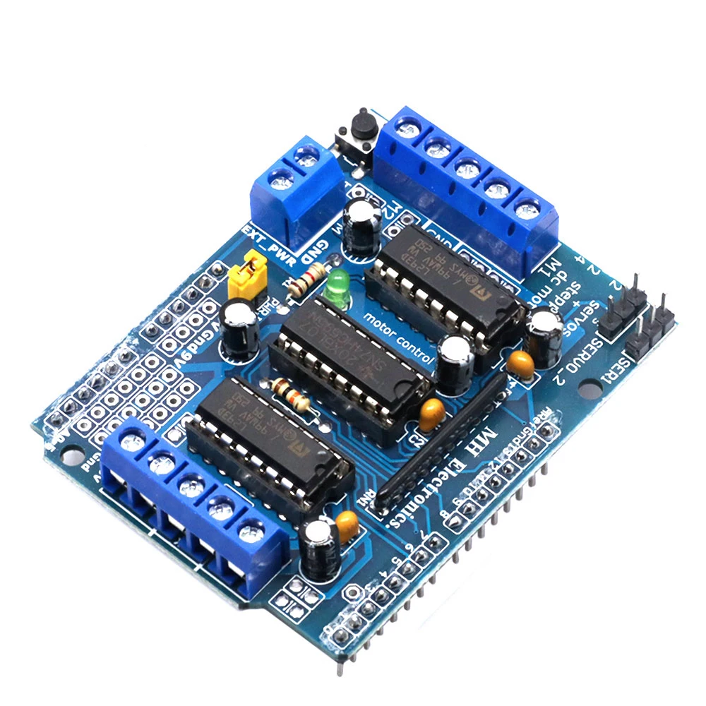 L293D Motor Drive Shield dual for arduino Duemilanove, Motor drive ...