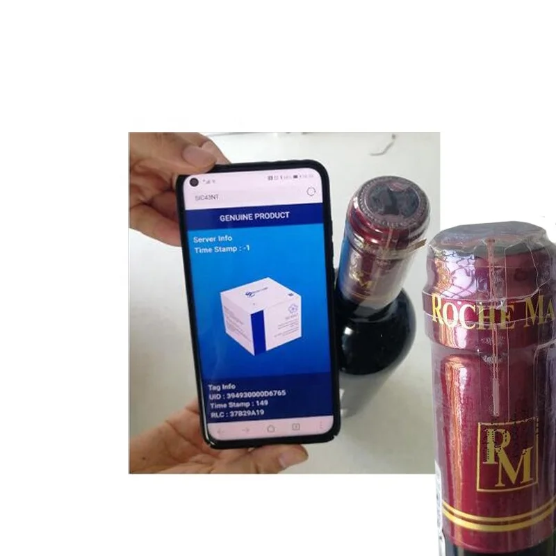 Printable Anti Counterfeiting Tamper Proof drink red Wine Bottle ...