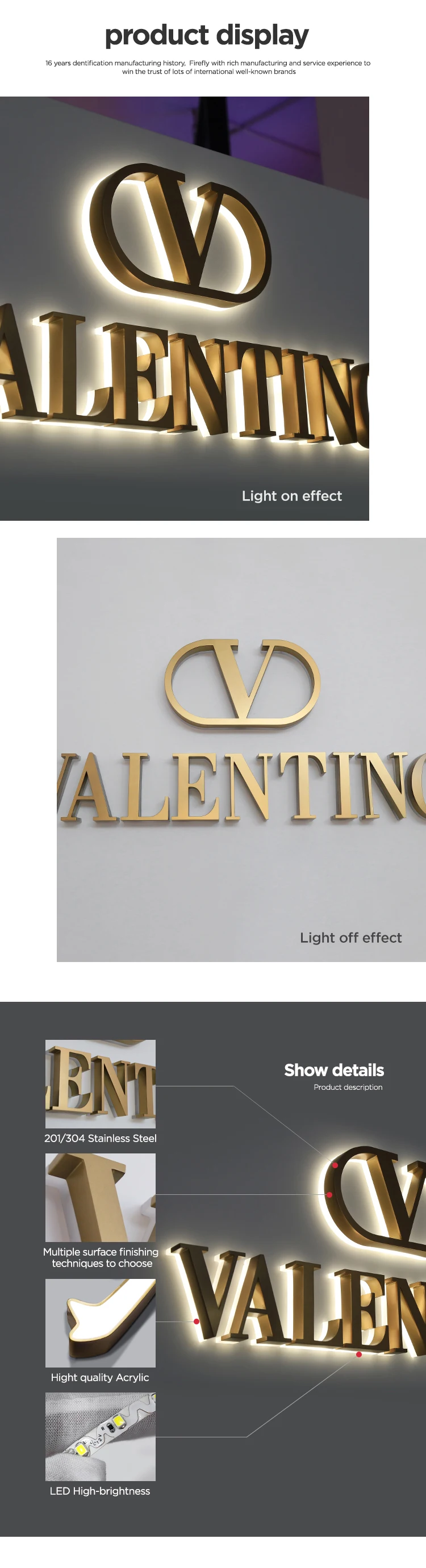Customized LED Backlit Letters - Stylish Signage Solutions