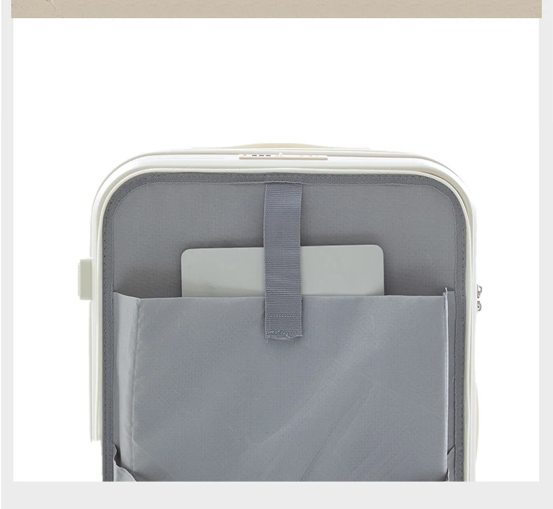 Hard Shell Multifunction PC Front Opening Luggage Suitcase