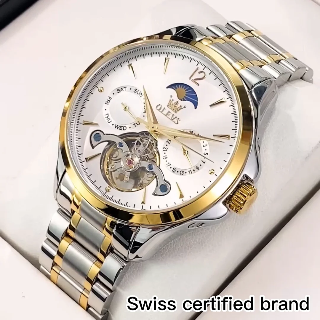 Olevs 6663 Oem Custom Design Relojes Tourbillon Watches Automatic ...