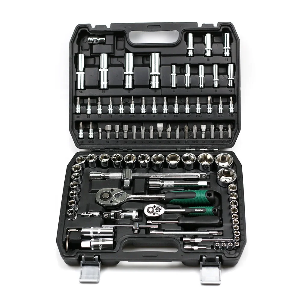 94pcs Multi-Function Ratchet Handle Socket Set Tool Kit