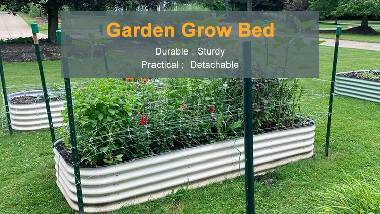 Vertical PVC Garden Plastic Raised Bed Planter Elevated Garden Grow Bed