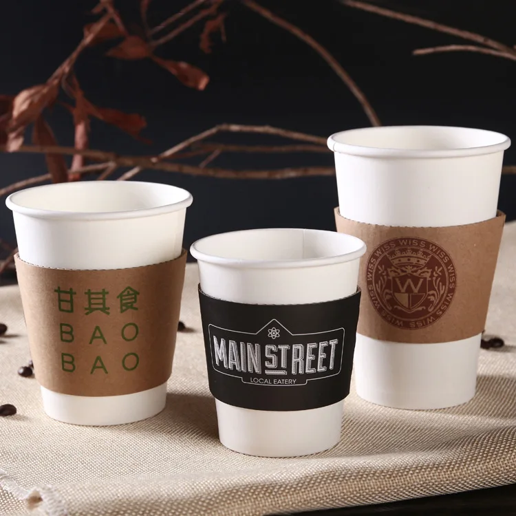 Logo Printed Paper Coffee Cup Double Wall 8oz Single Wall - Buy 8oz ...