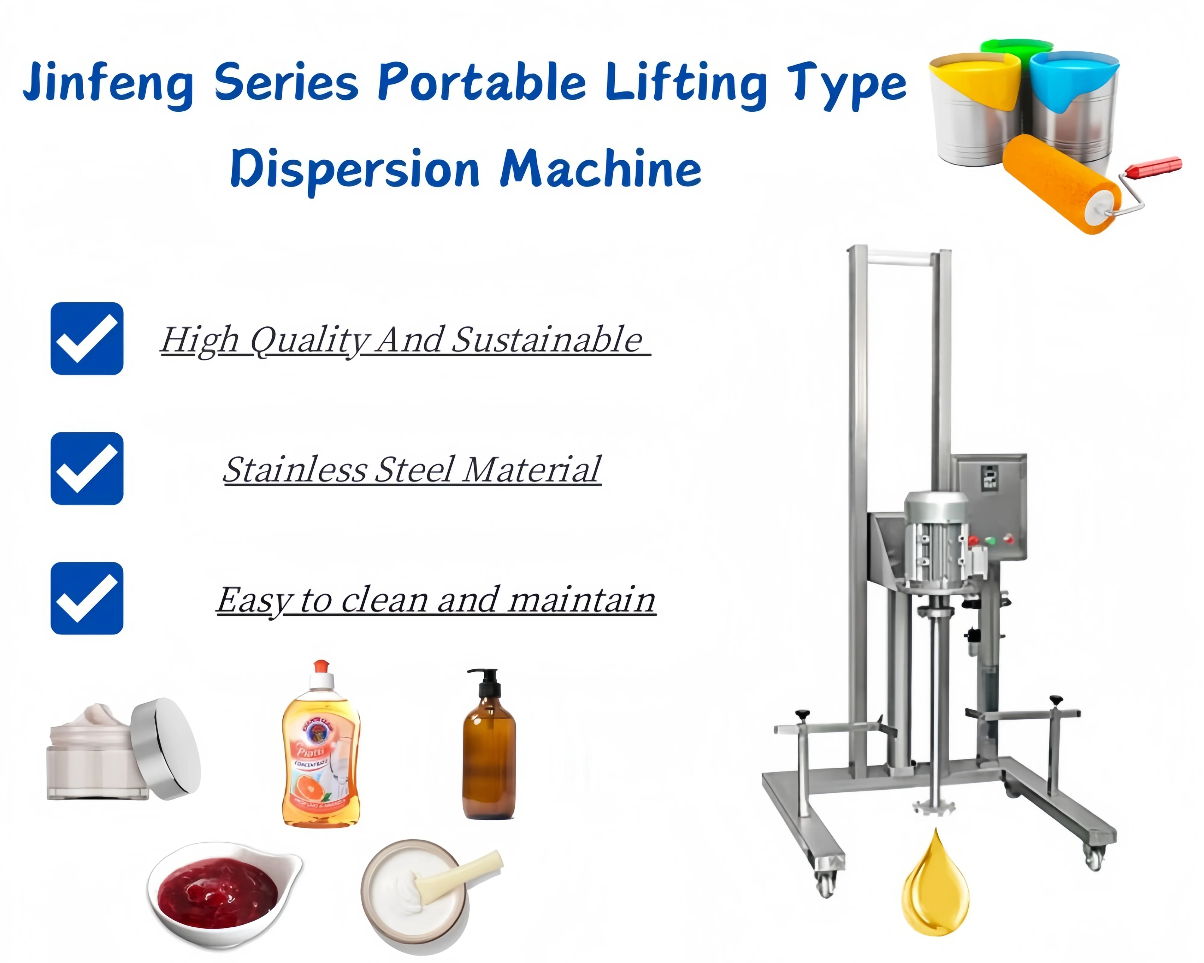 Blender Emulsion Cosmetic Mixer Homogenizer Emulsifying Industrial ...