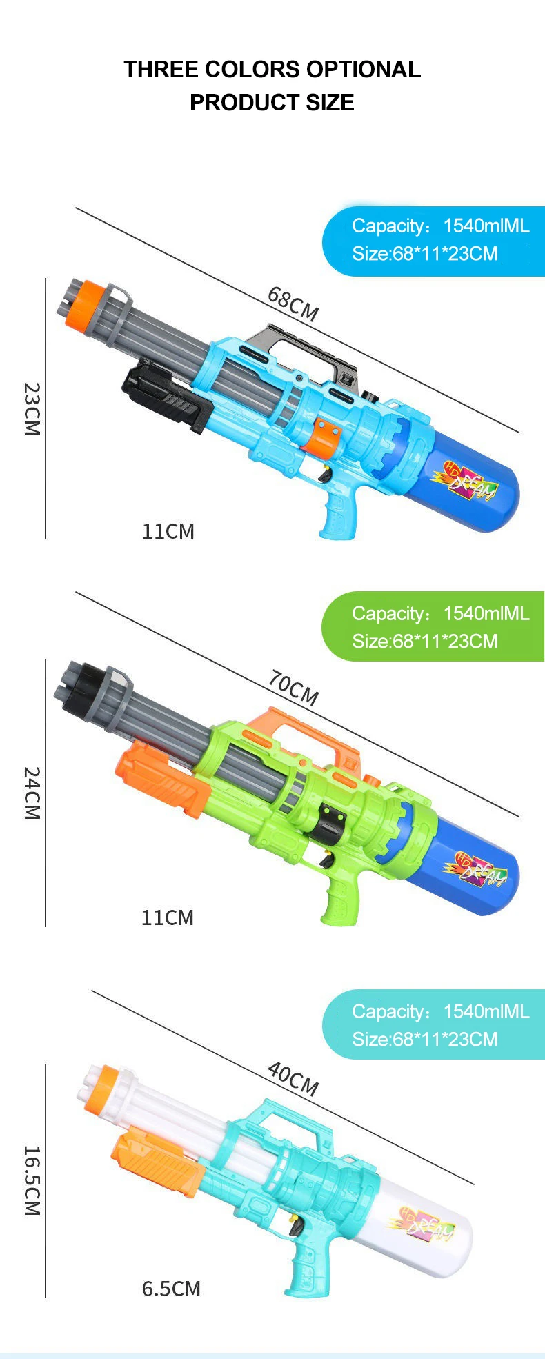 Factory Price Long Range Spyro Custom-water-gun Transparent Most ...