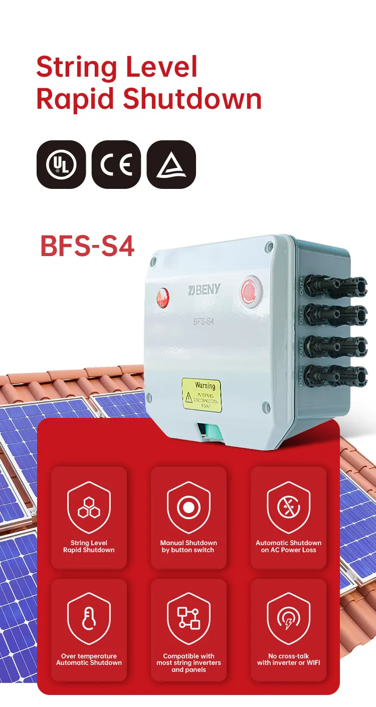 Firefighter Safety Switch for Solar PV Rooftops - BFS-S4