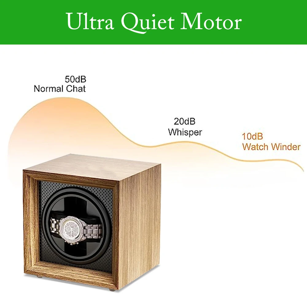 Solid Wood Luxury Automatic Watch Winder Storage Display Custom Case ...
