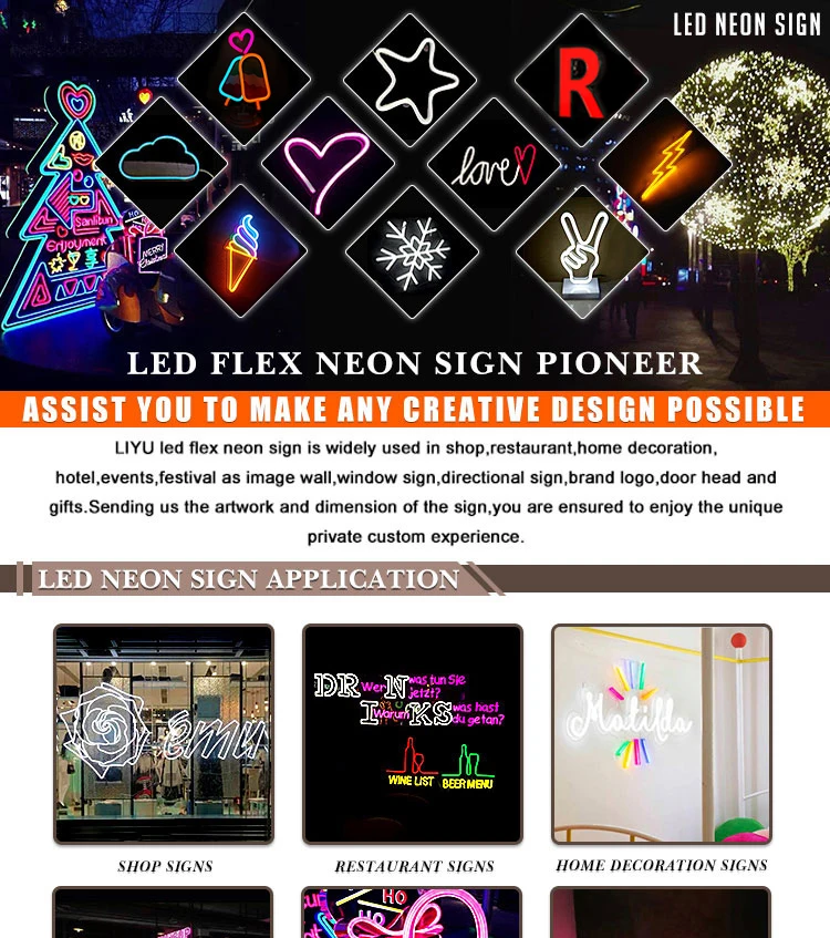 Custom Outdoor Steel Neon Signage LED Neon Sign - 80,000hs