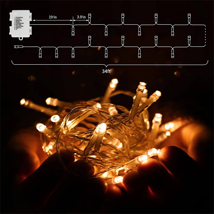 F5 LED String Lights Wireless Waterproof Fairy Lamp for Outdoor ...