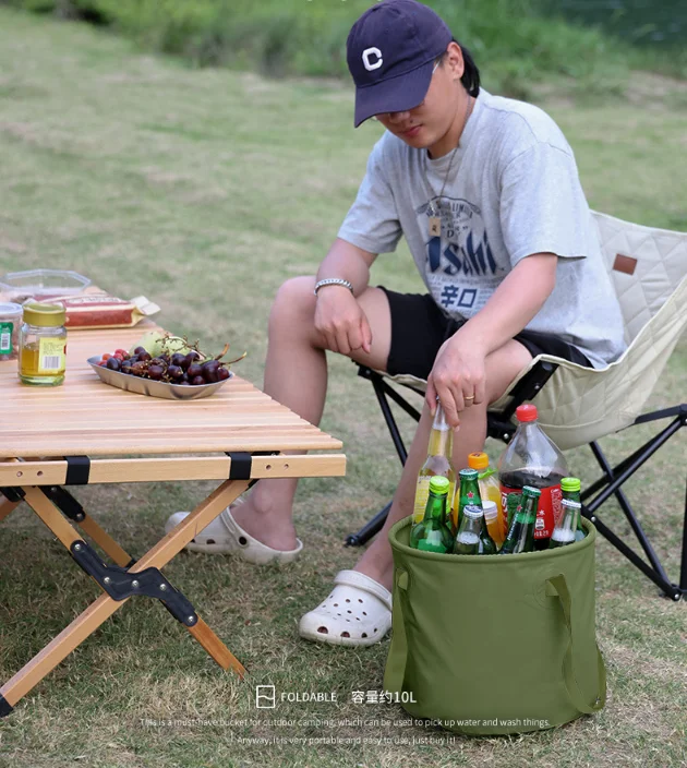 3l Car Wash Folding Bucket Car Trunk Portable Travel Telescopic Bucket ...