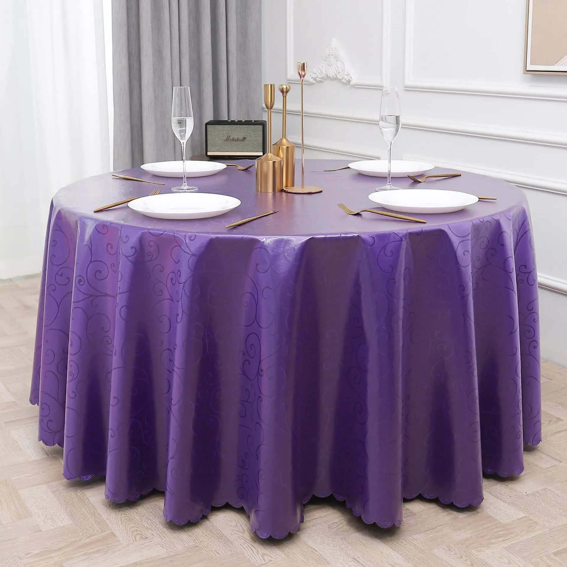 2023 Hot Hotel Round Table Square Table European Table Cloth Restaurant ...