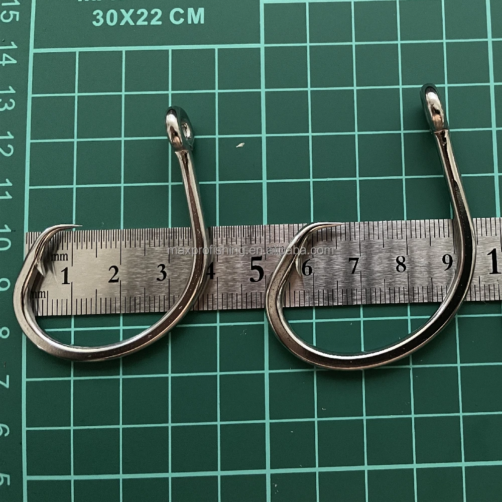 Saltwater Demon Short Shank 39950 Stainless Steel Circle Fishing Hook ...