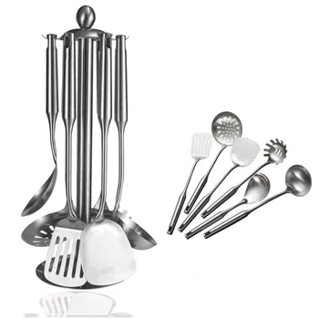 Stainless Steel Kitchen Utensils Set Food Grade Cooking Tools Kitchen ...
