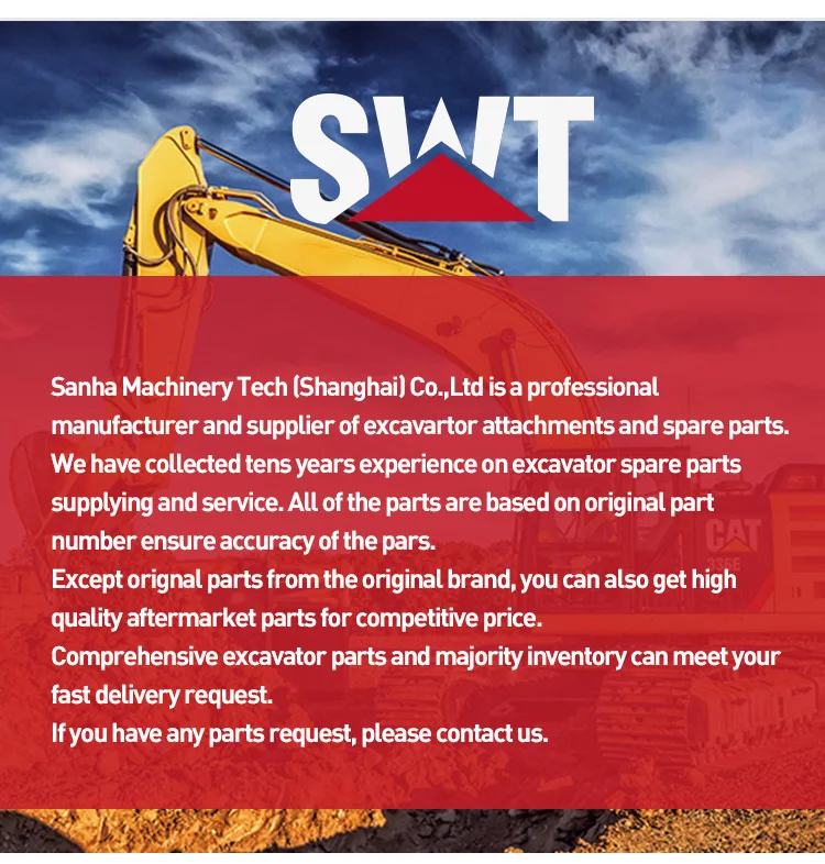 Excavator Spare Parts - SWT Attachments