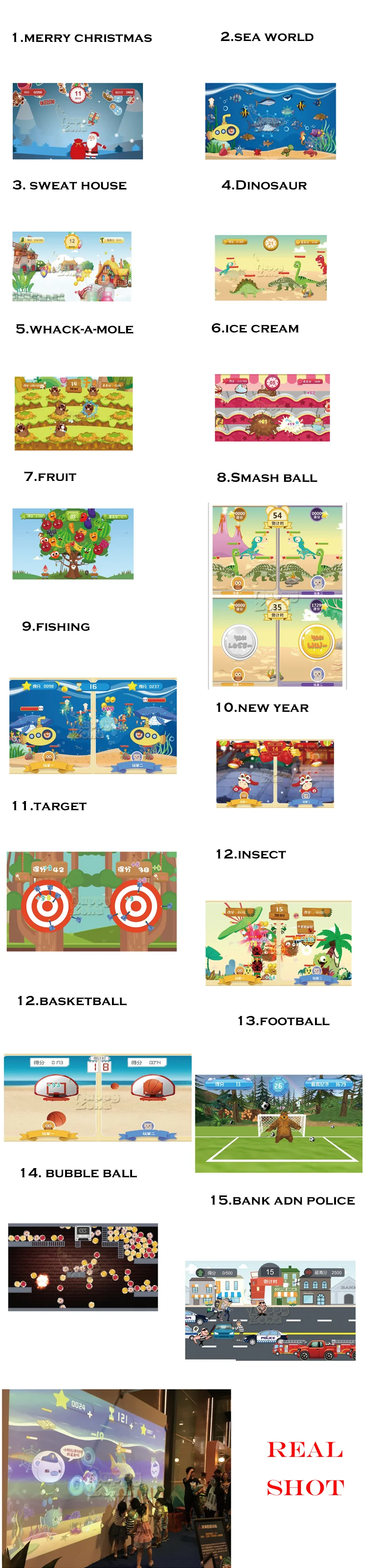 Indoor Playground Kids Interactive Wall Games - Happy Zone