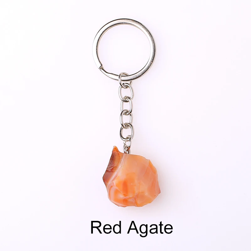 Natural Rough Gemstone Crafts - Custom Crystal Keychains
