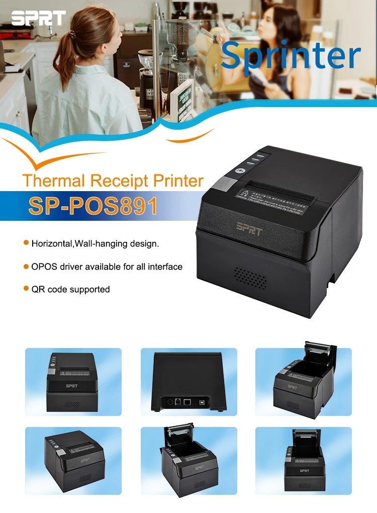 80mm Thermal Receipt Printer - Sp-Pos891ued with Auto Cutter