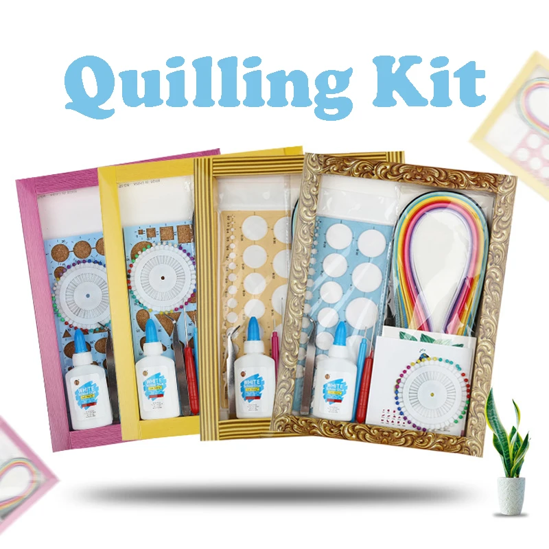 9pcs Paper Quiling Kit - DIY Quill Art for Home Decor