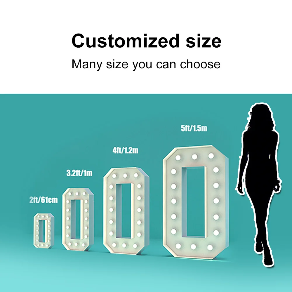 3 Feet Height Baby Party Decorative Lighted Up Led Alphabet Oh Baby ...