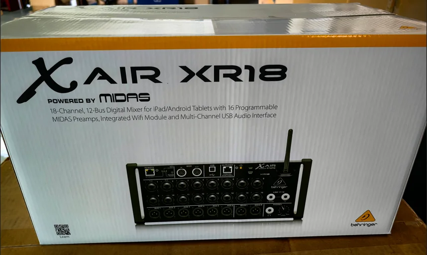 Behringer X Air Xr18 Digital Mixer & Portable Bag Bundle Sound System ...