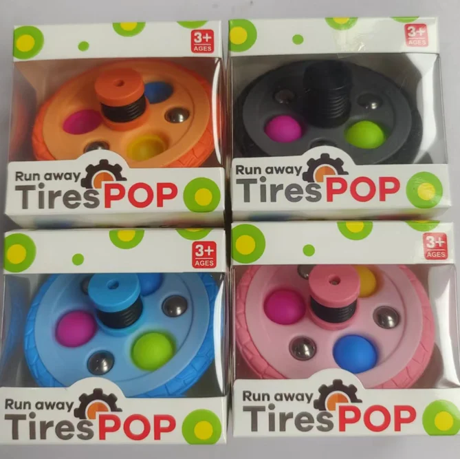 Multi Functional Tires Pop Finger Toy for Anxiety Relief
