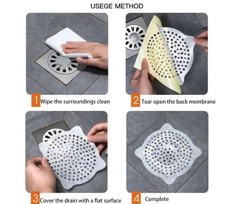 Factory Wholesale Membrane Fabric Shower Drain Hair Catcher Mesh ...