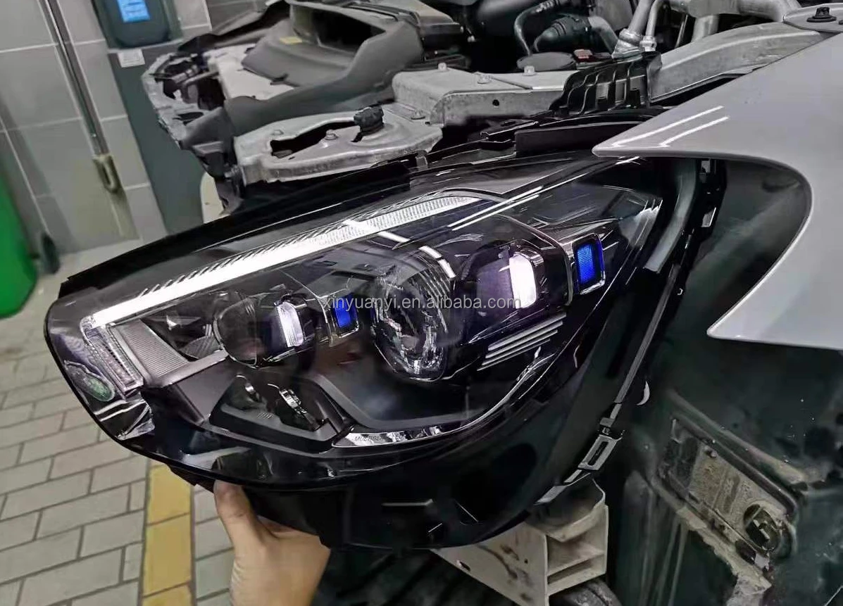 Upgrade Full LED Matrix Geometric Multibeam Headlamp for Mercedes E ...