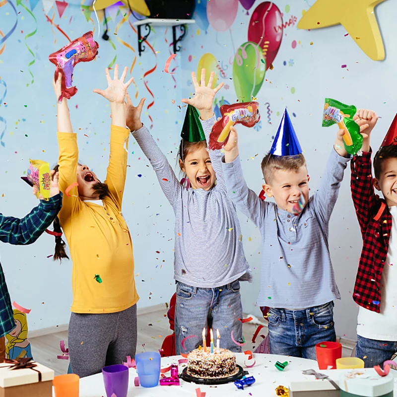 Foil Confetti Party Balloons Toy Gun Inflatable Pistol Wholesale ...