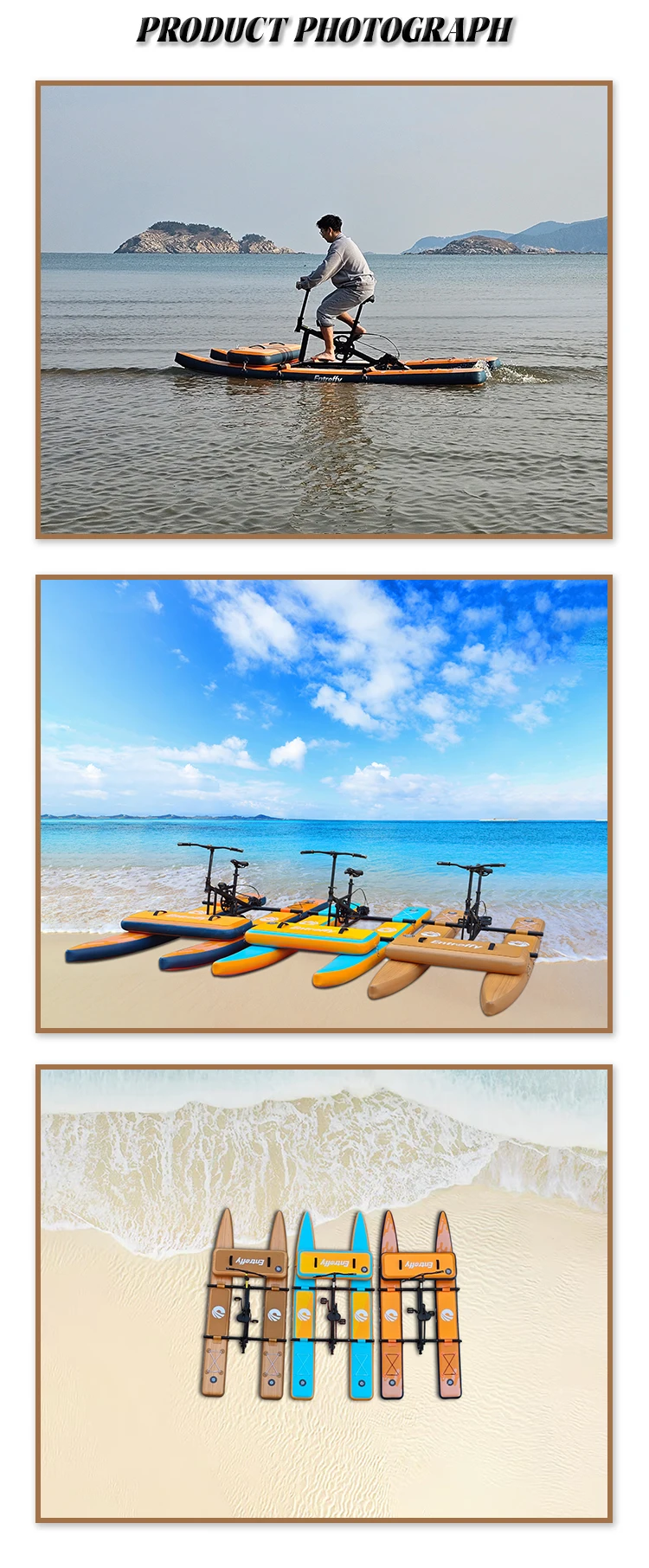 Leisure Water Bike Pedal Boat Bicycle Outdoor Park Equipment Pedal ...