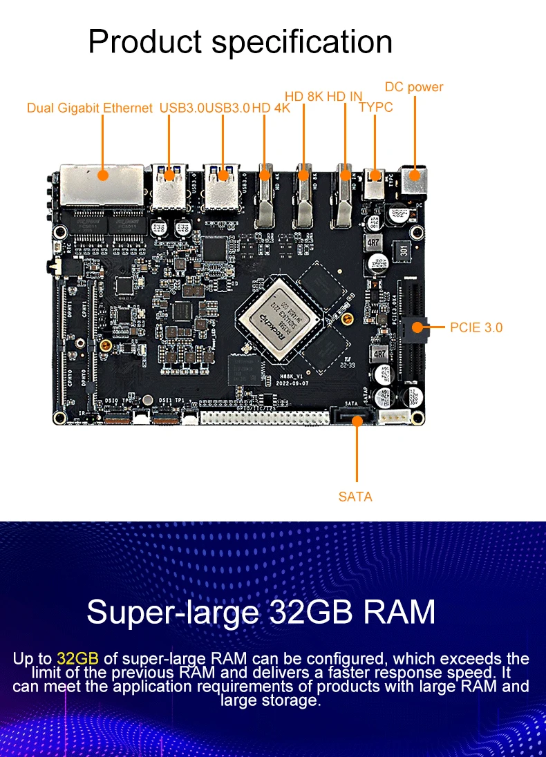 6 Tops Gpu Dual Mipi Dsi Output Rk3588 Development Board - Buy Rockchip ...